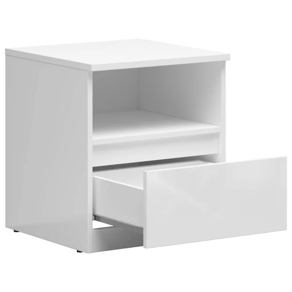 Noptiera Tetrix KOM1S -AL (alb lucios) - Black Red White