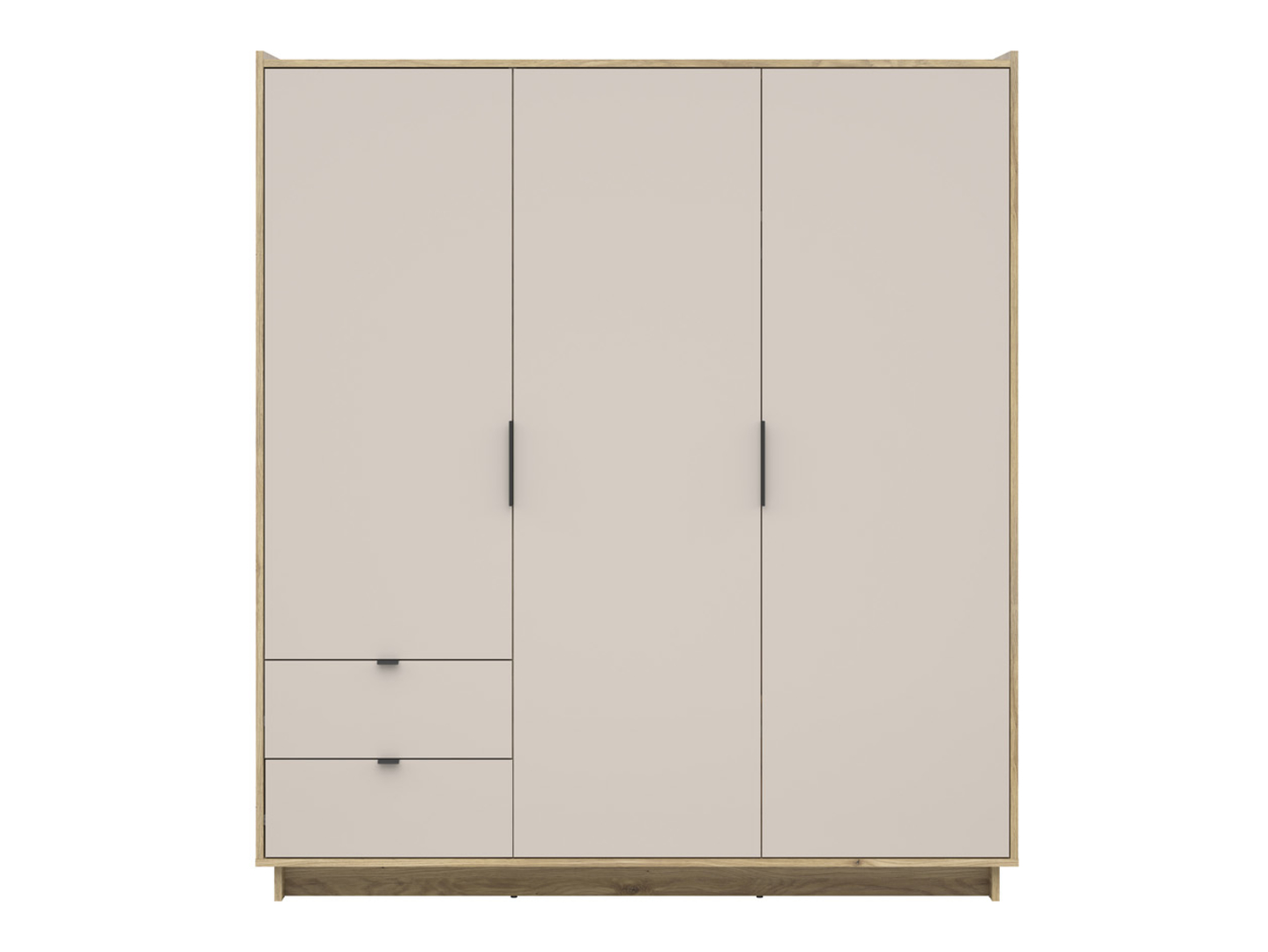 Dulap Dalva SZF3D2S (stejar mauvella /uni casmir) - Black Red White