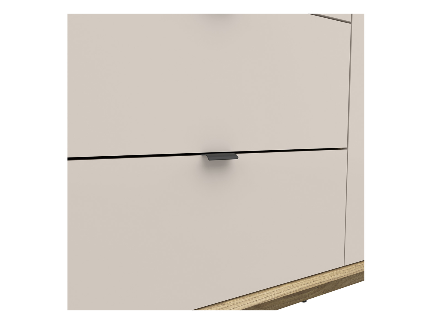 Dulap Dalva SZF3D2S (stejar mauvella /uni casmir) - Black Red White