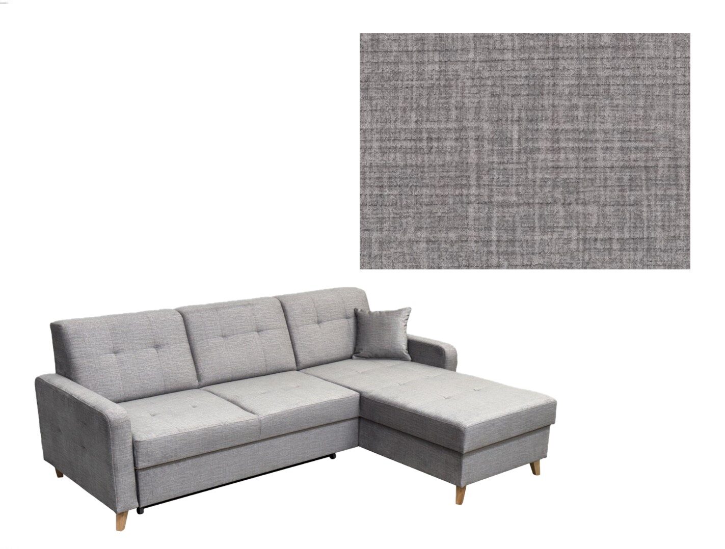 Coltar extensibil Lars 2F.URCBK (stanga/ dreapta) -G1-Voss 07 (ash grey ...